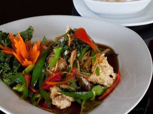 Pad Cha Halibut - Thai Bloom!